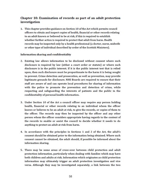 Annex B Proposed Revised Code Of Practice Adult Support Protection Code Of Practice