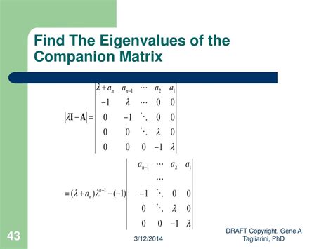 Ppt Finding Eigenvalues And Eigenvectors Powerpoint Presentation Free Download Id296076