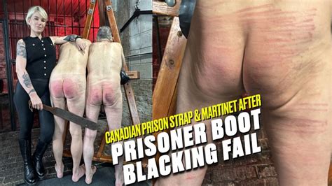 Canadian Prison Strap And Martinet After Boot Polishing Fail Hd