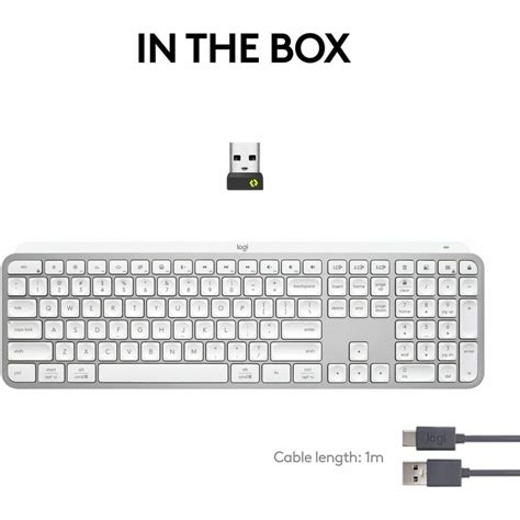 Logitech Mx Keys Keyboards Wireless Connectivity Bluetooth 32 81 Ft 10000 Mm Usb