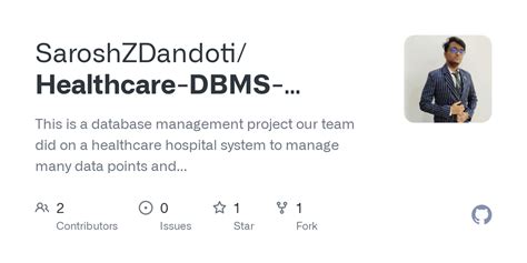 GitHub SaroshZDandoti Healthcare DBMS Project This Is A Database