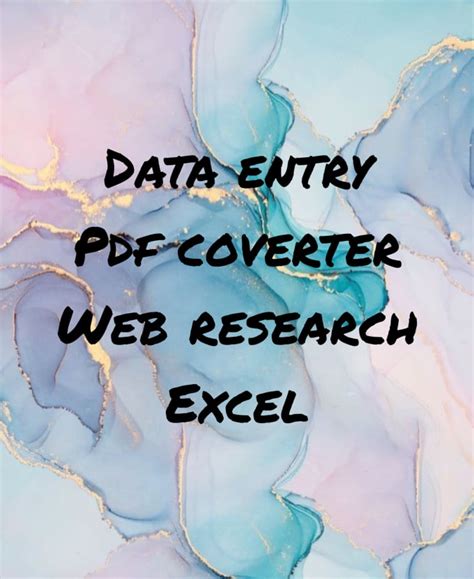 Do Data Entry File Conversion Excel Tablespdf Files By Martina1987