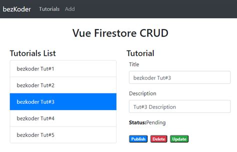 Vue Js Firestore CRUD Example App Google Cloud Firestore