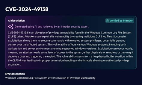 Intruder Enhances Free Vulnerability Intelligence Platform ‘intel With Ai Generated Cve
