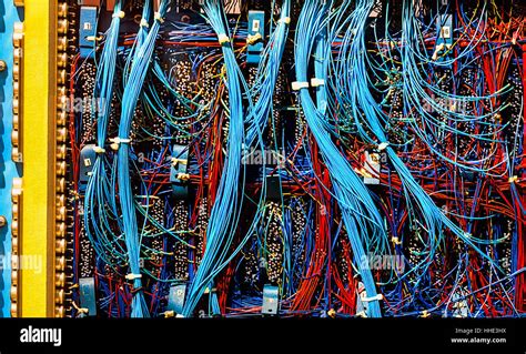 Illiac Iv Supercomputer Interior Wires And Cabling An Exhibit At The Computer History Museum