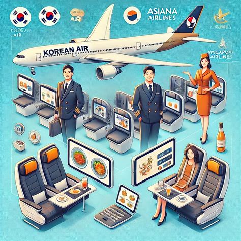 기내 서비스 비교 대한항공 Vs 아시아나 Vs 외항사