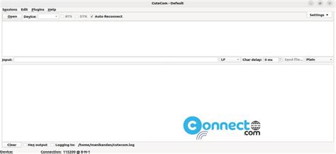 Cutecom Graphical Serial Terminal Connectwww