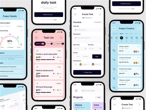 Project Management App Ui By Ofspace Uxui On Dribbble