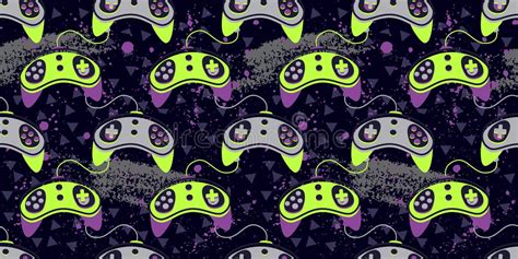 Gaming Controller Pattern Stock Illustrations 2 634 Gaming Controller Pattern Stock