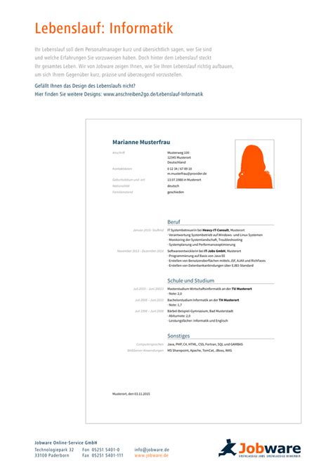 Lebenslauf Richtig Aufbauen