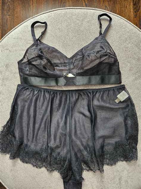 Vintage Secrets In Lace Sheer Bullet Bra In Black 36d And 2 Sheer Panties Xlのebay公認海外通販｜セカイモン