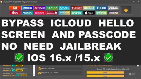 Bypass Icloud IOS Hello Screen Iphone S S S X Avec Unlock Tool YouTube