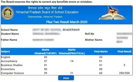 Hpbose Result 2023 Term 1 Out Live Hp Board 10th 12th Results At Check By Roll