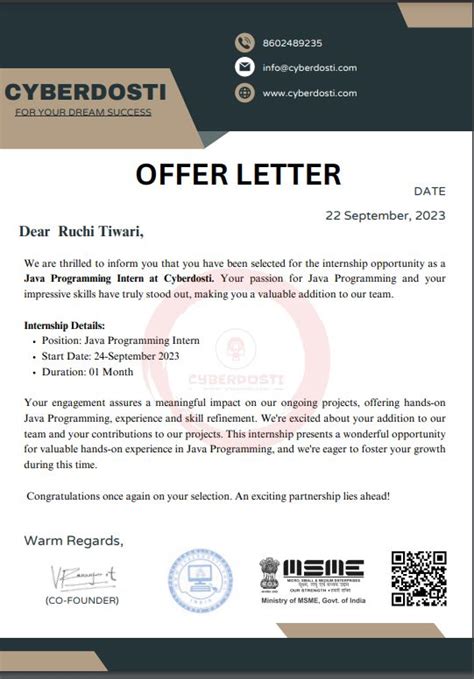 Internshipprogram Interns Internships Cyberdosti Java Programming Ruchi Tiwari