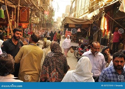 Streets Of The Old City Of Lahore Editorial Image Image Of Emerald