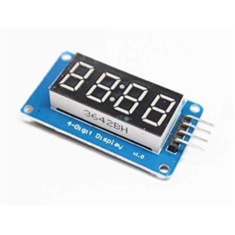 4 Bits Tm1637 Red Digital Tube Led Module For Arduino Darazpk