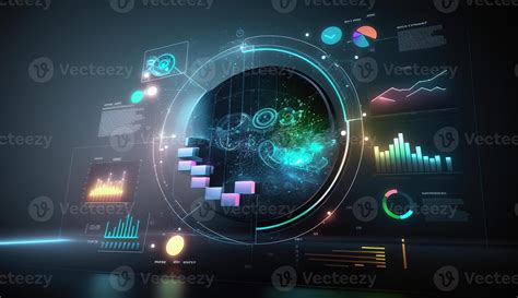 Data Analysis Business Virtual Diagram And Icons With Ai 22965279