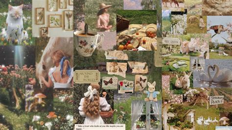 Cottagecore Collage Wallpapers Wallpaper Cave
