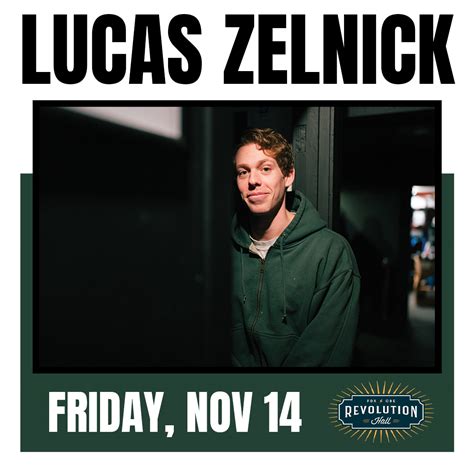 Win Tickets 100 Lucas Zelnick Revolution Hall Nyc Stand Up