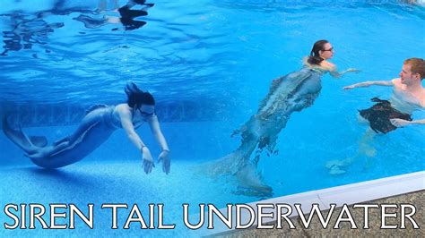 Siren Mermaid Tail Test Swim Youtube