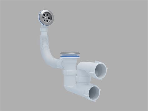 욕조 용 배관 사이펀 3d 모델 12 Max Fbx Obj Free3d