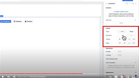 How To Enable Stack Layout Option Of A Container App Building