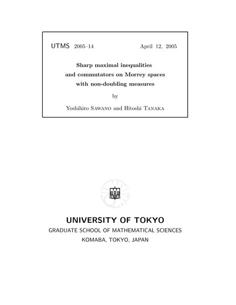 Pdf Sharp Maximal Inequalities And Commutators On Morrey Spaces With Non Doubling Measures