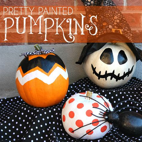 Cute Halloween Painted Pumpkins