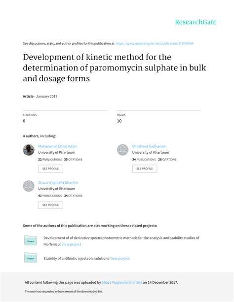 Pdf Development And Validation Of Colorimetric Method For The