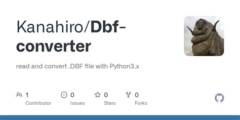 Github Kanahirodbf Converter Read And Convert Dbf File With Python3x
