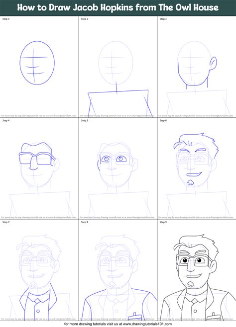 How To Draw Jacob Hopkins From The Owl House The Owl House Step By Step