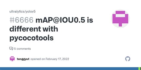 Mapiou05 Is Different With Pycocotools · Issue 6666 · Ultralyticsyolov5 · Github