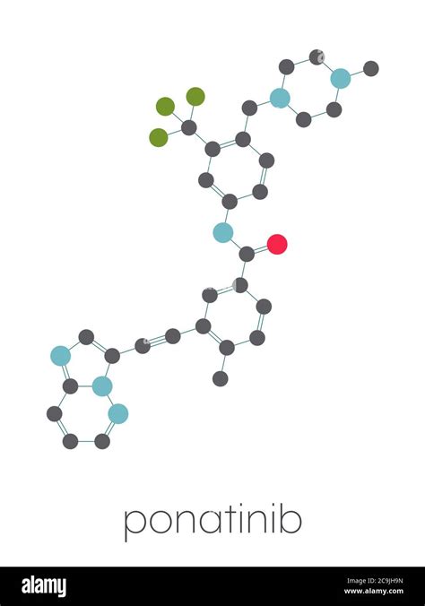 Ponatinib Cancer Drug Molecule Tyrosine Kinase Inhibitor Used In