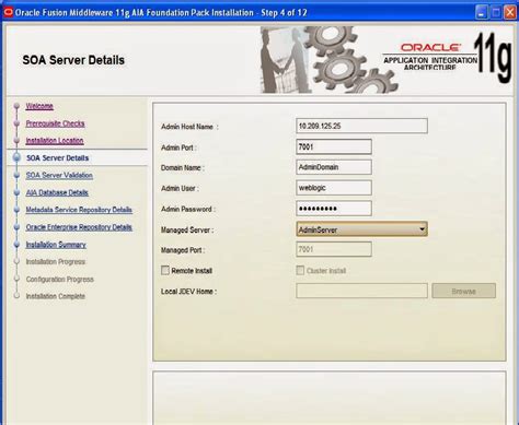 Hatesoa Installation Of Oracle Application Integration Architecture