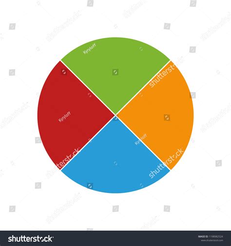 Color Circular Chart Infographic Template Diagram Stock Vector Royalty Free 1198982524