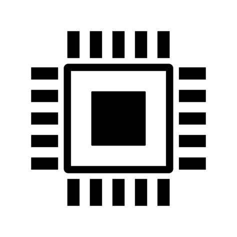 Central Processing Unit Icon Vector 26730282 Vector Art At Vecteezy