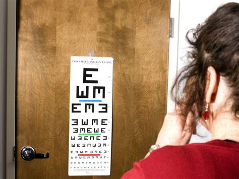 Free Picture Testing Visual Acuity Covering Eye