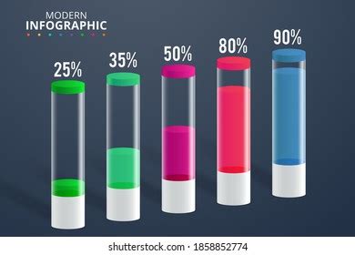 Cylinder Chart Template Vector Illustration Stock Vector Royalty Free 1858852774 Shutterstock