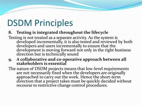 Ppt Dynamic Systems Development Method Dsdm Powerpoint Presentation