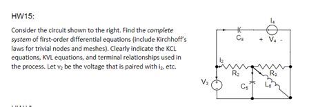 Solved HW15 Consider The Circuit Shown To The Right Find Chegg Com