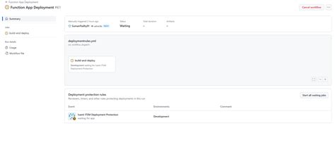 Github Actions Deployment Protection Rules Integration