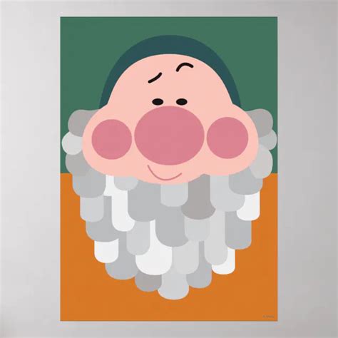 Seven Dwarfs Bashful Character Body Poster Zazzle