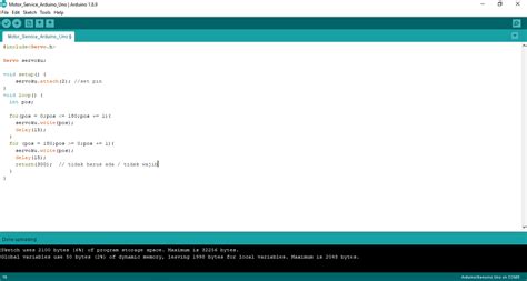 Motor Servo Menggunakan Arduino Uno