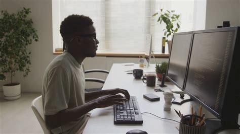 Side View Waist Up Of Young African American Stock Footage Sbv 348655815 Storyblocks