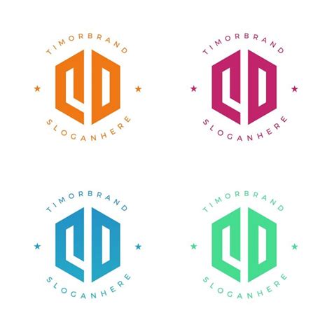 회사 로고 디자인 아이디어 벡터의 무료 벡터 세트 프리미엄 벡터