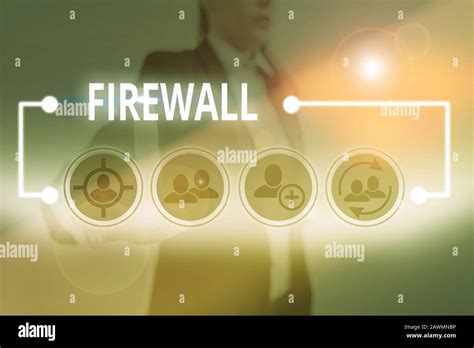 Writing Note Showing Firewall Business Concept For Protect Network Or System From Unauthorized