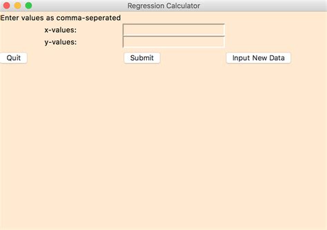 Github Ryanbrandtregressioncalculator Basic Linear Regression Gui