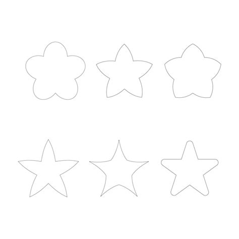 스타 아이콘 벡터 프리미엄 벡터