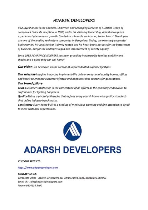 Ppt Adarsh Developers Powerpoint Presentation Free Download Id 10538033