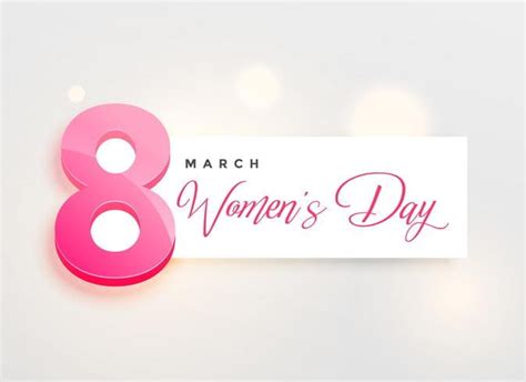행복한 여성의 날 우아한 인사 카드 디자인 Eps Uidownload